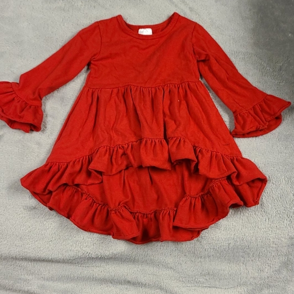 Shirts & Tops | Red Ruffle Shirt | Poshmark
